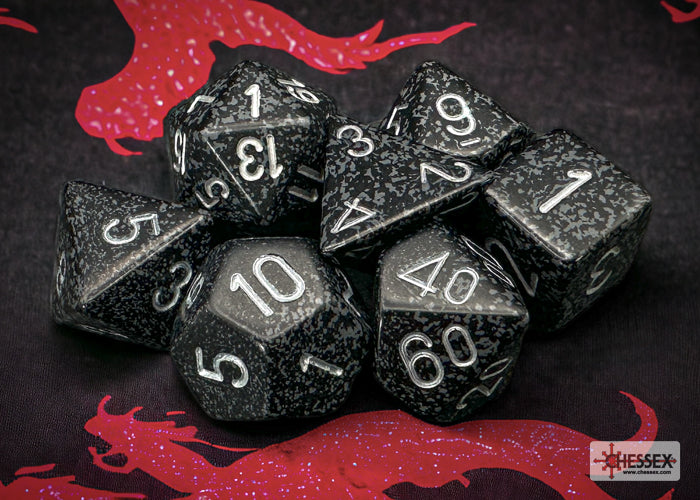 Speckled Ninja Polyhedral 7-Dice Set – Behold Games