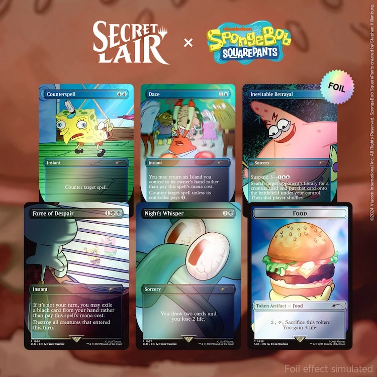 Our Boss Is On Vacation Superdrop: Secret Lair X SpongeBob SquarePants ...