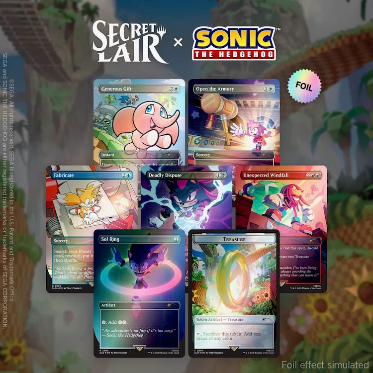 Secret Lair X Sonic: Chasing Adventure Rainbow Foil (The Sonic Superdr ...